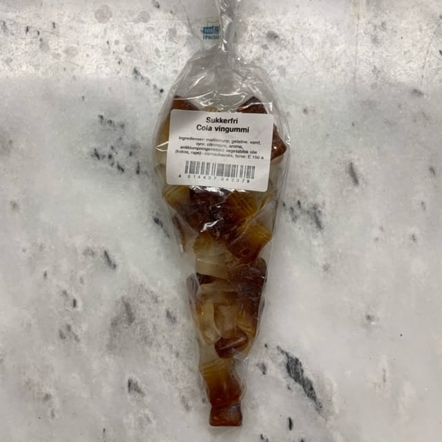 Sukkerfri cola vingummi 100 gr. – Mols Bolsjer